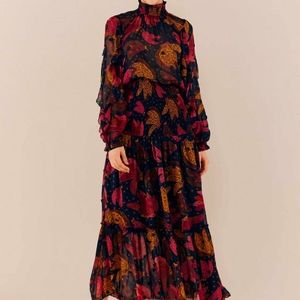 FARM Rio | Dresses | Farm Rio Patchwork Bananas High Neck Maxi | Poshmark